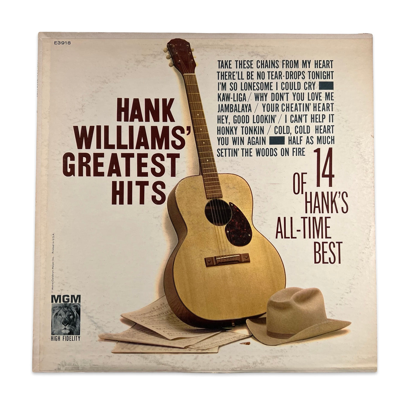 Hank Williams – Hank Williams' Greatest Hits - 1961 Mono – Turntable ...